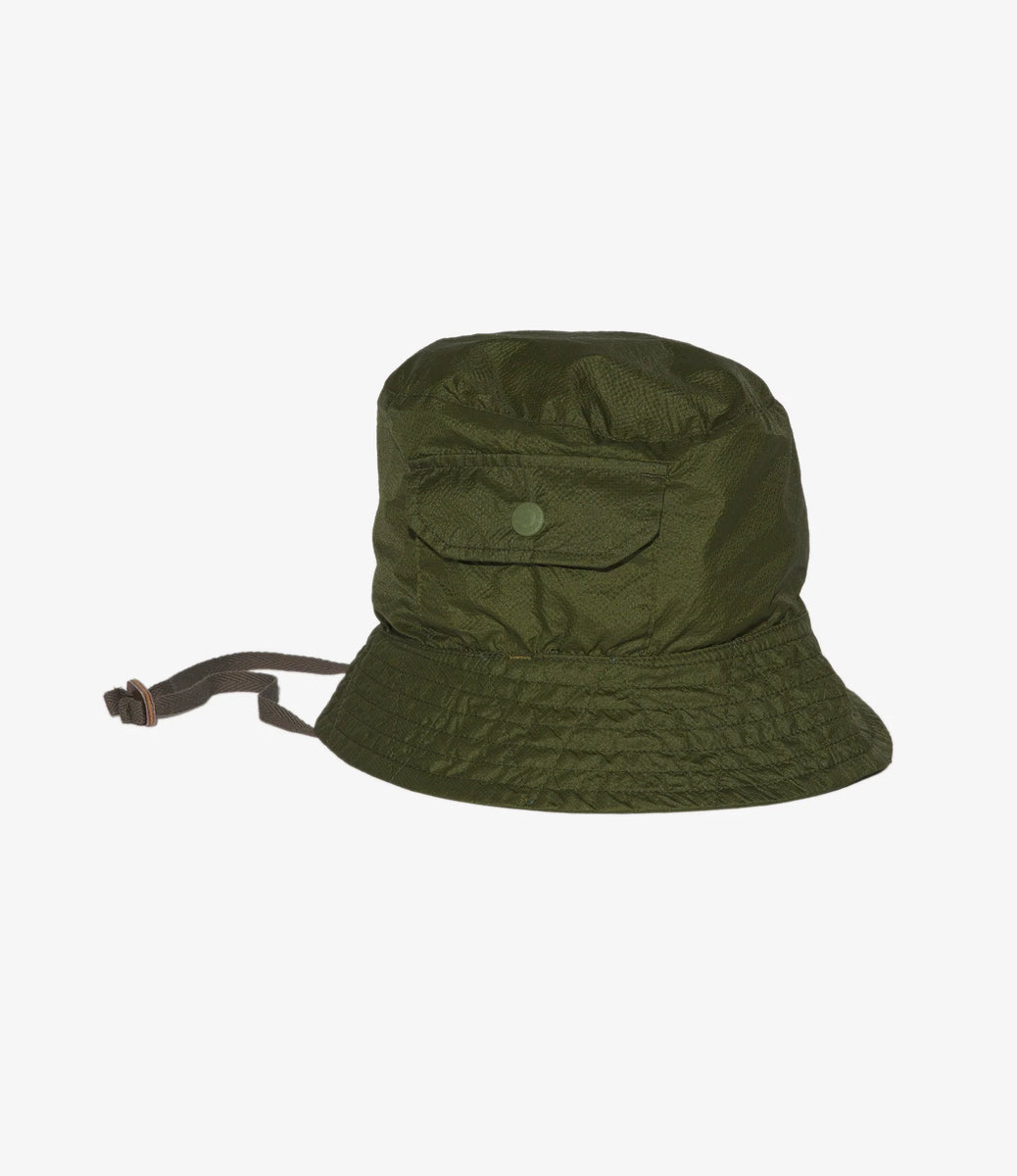 Explorer Hat in Olive Nylon Micro Ripstop – www.manifest.us